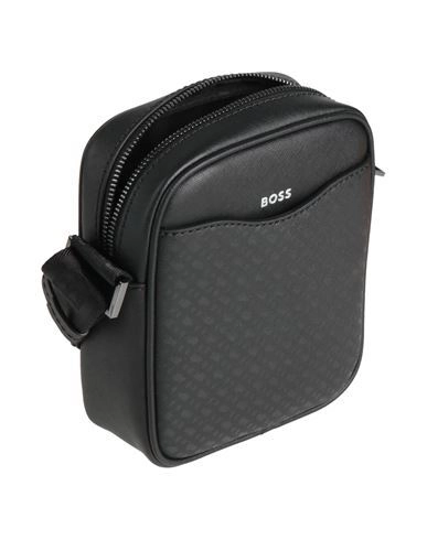 Hugo Boss Regenerated Leather And Recycled Polyamide Crossbody Bag