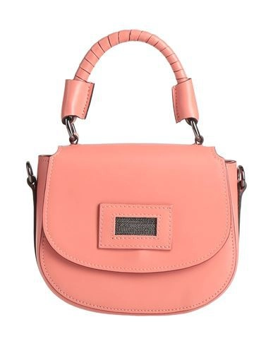Peserico Handbag Coral Leather, Cotton, Metal, Polyurethane - Red