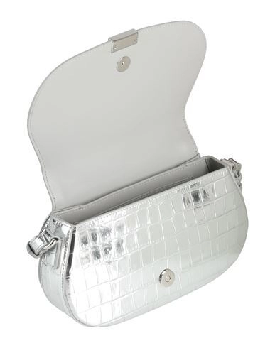 Versace Calfskin Cross Body Bag - Silver