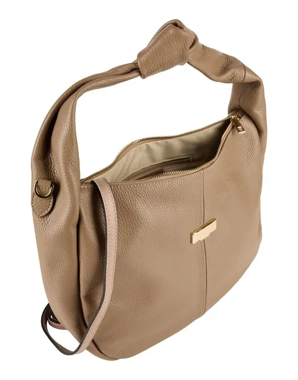 BALDININI Hobo Bag Pebbled Leather