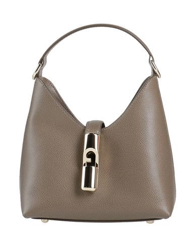 Furla Leather Tote Bag - Khaki