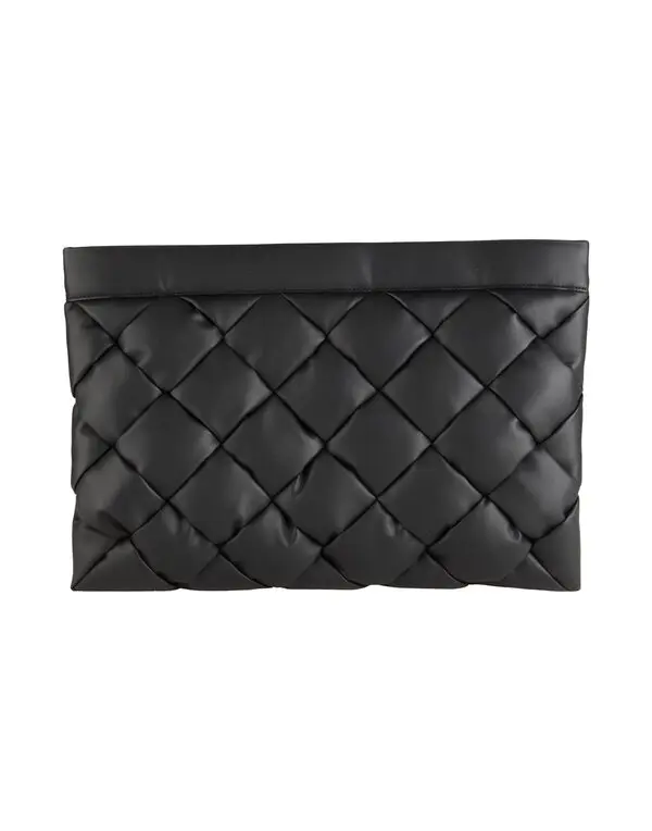 Fabiana Filippi Quilted Maxi Clutch Bag - Black