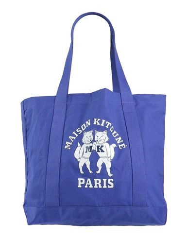 Maison Kitsuné Shoulder Bag Ivory Cotton - Blue