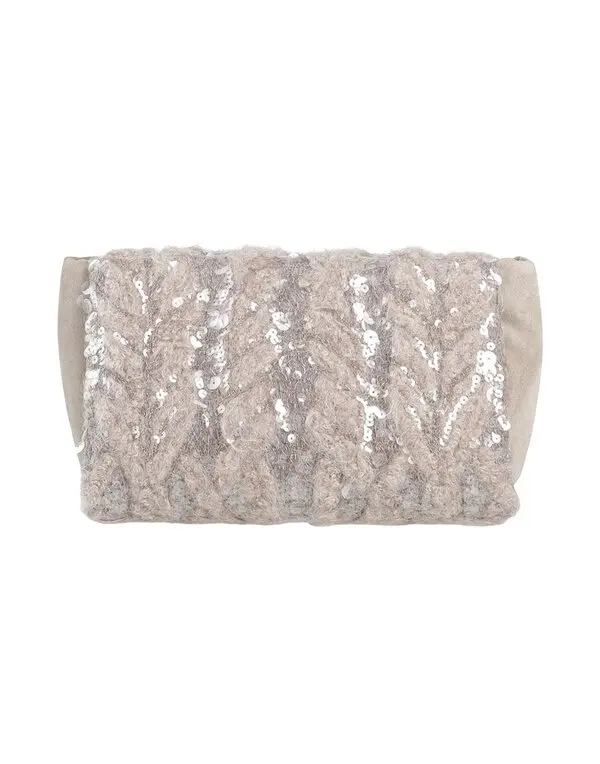 Brunello Cucinelli Textile Fibers And Leather Clutch