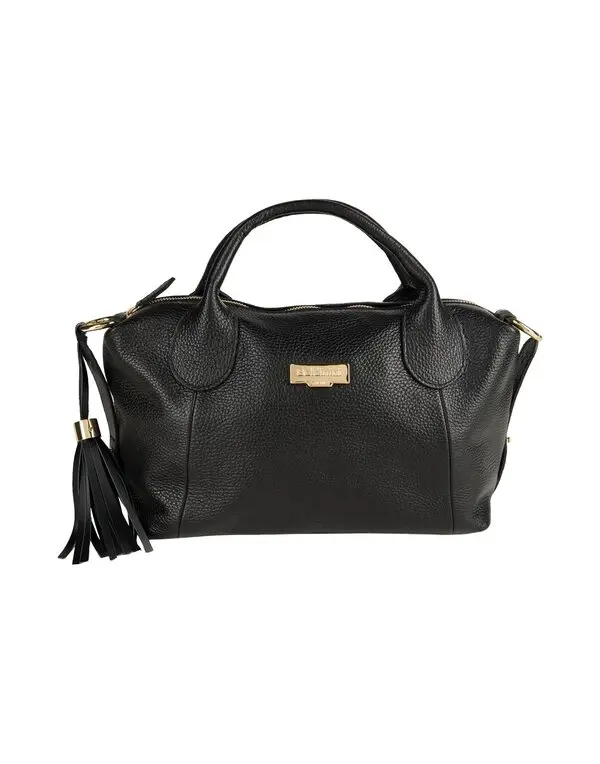 BALDININI Pebbled Leather Bowler Bag