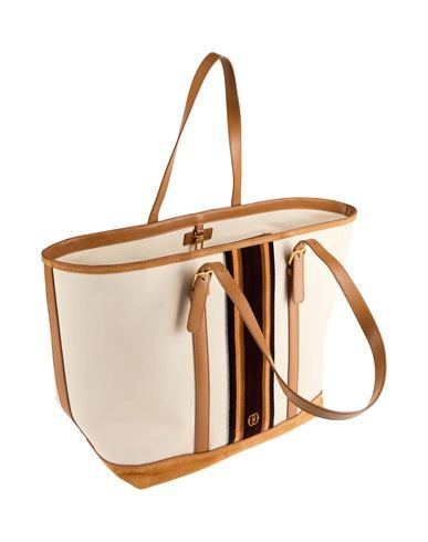 Bally Textile Fibers And Leather Shoulder Bag