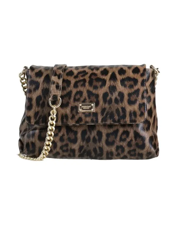 MARC ELLIS Leopard Print Leather Crossbody Bag