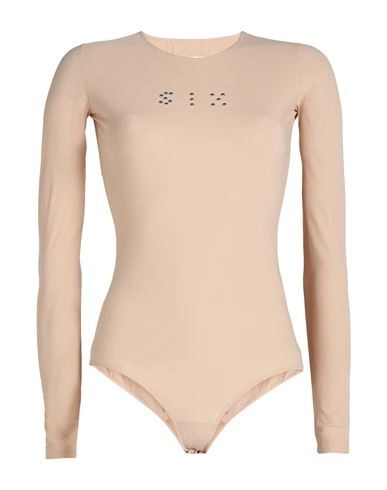 MAISON MARGIELA Bodysuit Size Polyamide, Elastane, Aluminum - Beige