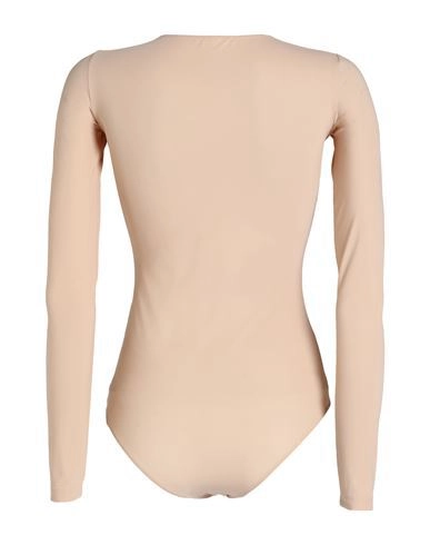 MAISON MARGIELA Polyamide And Elastane Bodysuit With Metal Appliqués - Beige