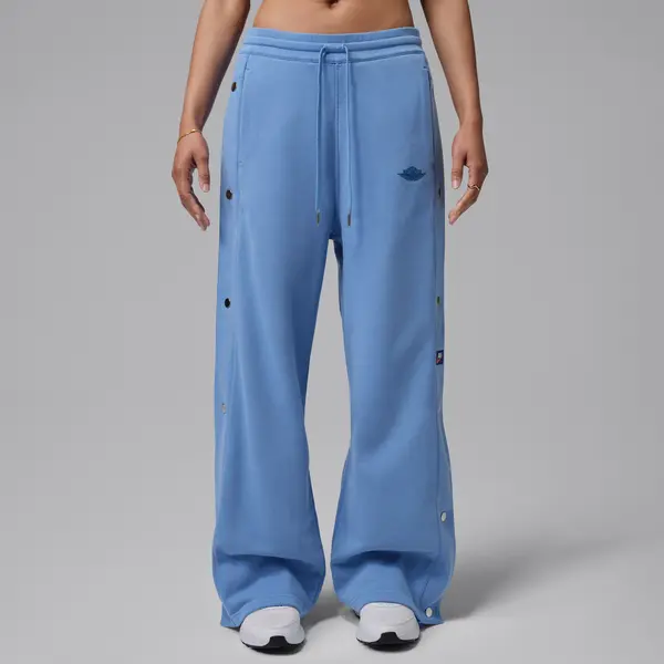 JORDAN Flight Fleece French Terry Snap Pants - Blue