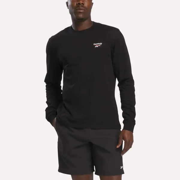 REEBOK Long Sleeve T-shirt - Black