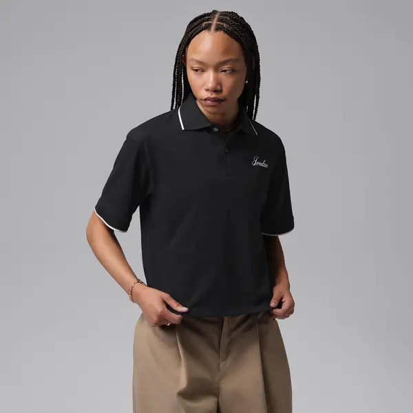 JORDAN Sport Dri-fit Short-sleeve Polo - Black
