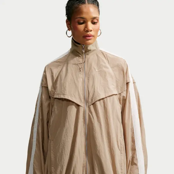 Nike Sportswear Oversized Balloon Track Jacket - Brown