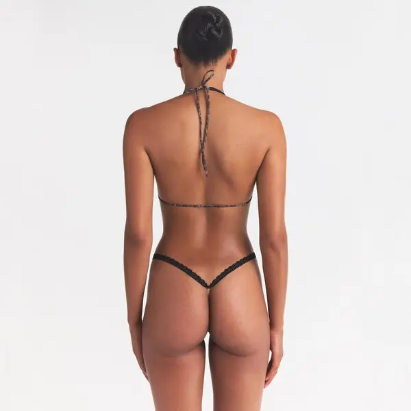 SKIMS Micro Bralette | Deep Neutral | | Fits Everybody Lace