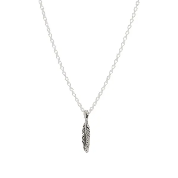 TWOJEYS Feather Pendant Necklace