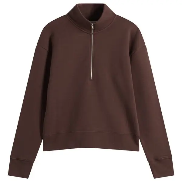 Studio Nicholson Thalen Quarter Zip Jumper - Chesnut