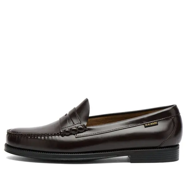G.H. BASS & CO. Easy Weejun Larson Flag Penny Loafer - Chocolate Leather