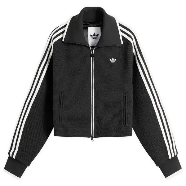 Adidas Firebird Textured Track Top - Black/cloud White