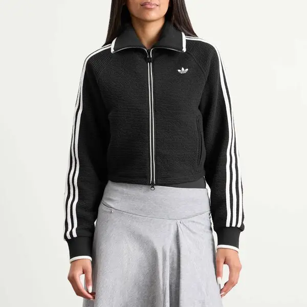 Adidas Firebird Textured Track Top - Black/cloud White