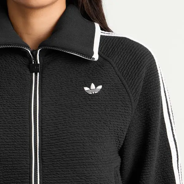 Adidas Firebird Textured Track Top - Black/cloud White