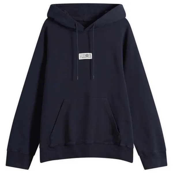 MAISON MARGIELA Logo Hoodie - Blue Navy