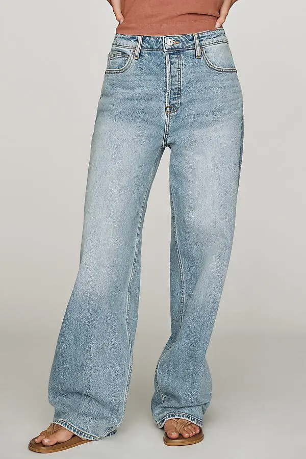 Good American Vintage High-rise Wide-leg Jeans