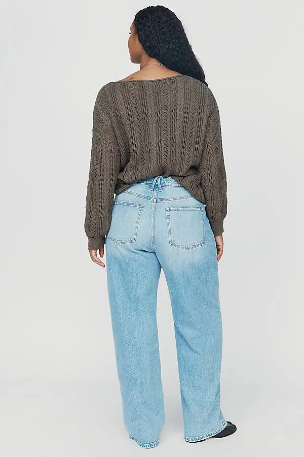 Good American Vintage High-rise Wide-leg Jeans