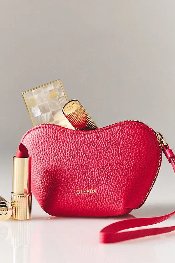 OLEADA Mi Heart Cosmetic Bag - Poppy