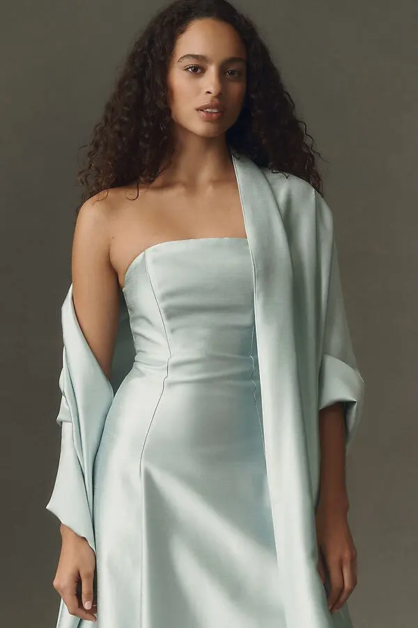 MARE MARE Strapless Drop-waist Midi Dress