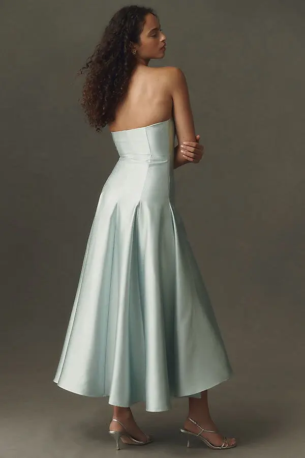 MARE MARE Strapless Drop-waist Midi Dress