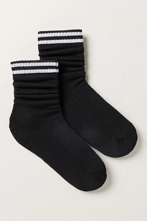 AMERICAN TRENCH Sporty Stripe Crew Socks - Black