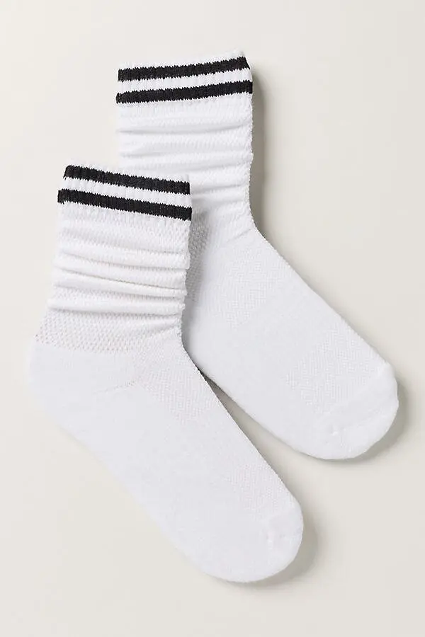 AMERICAN TRENCH Sporty Stripe Sock - White