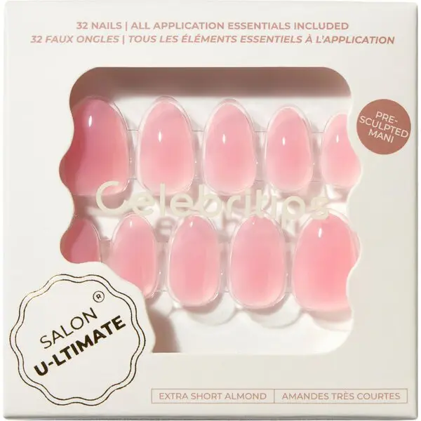 CELEBRITIPS Salon U-ltimate Extra Press-on Nails - Bare Milk