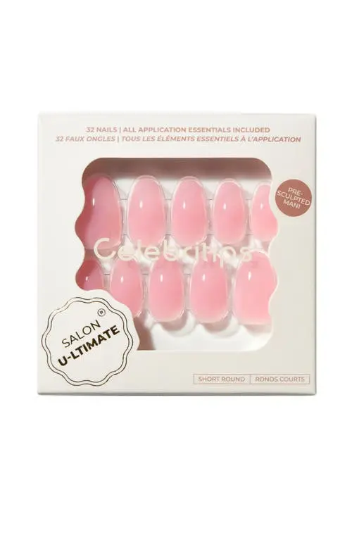 CELEBRITIPS Salon Ultimate Guava Press-on Nails - Short Round