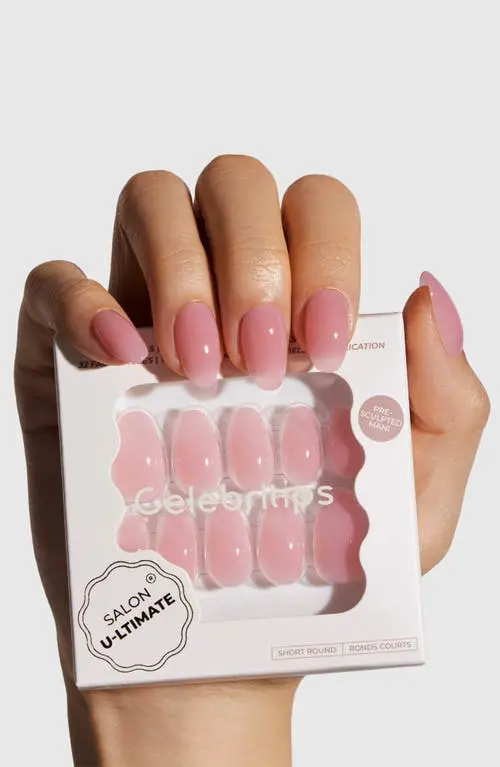 CELEBRITIPS Salon Ultimate Guava Press-on Nails - Short Round