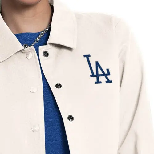 STARTER Los Angeles Dodgers Cooperstown First Down Full-snap Coaches Jacket
