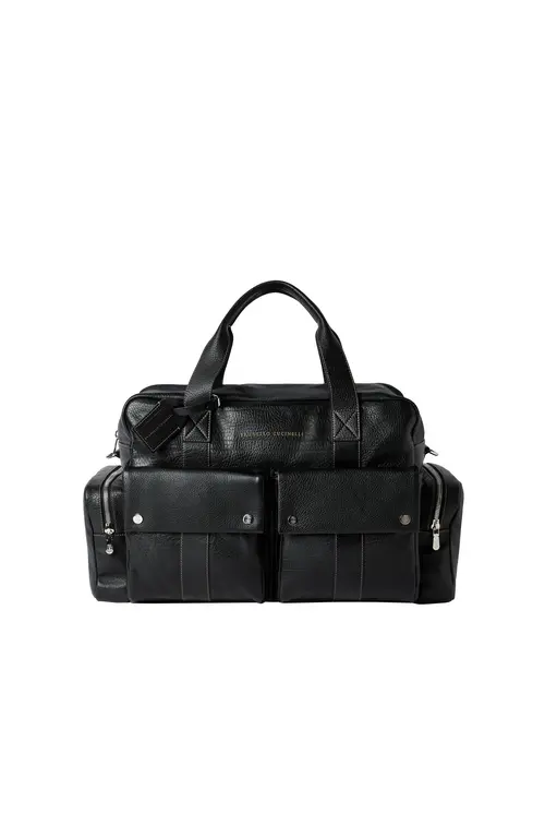 Brunello Cucinelli Grained Calfskin Leisure Bag
