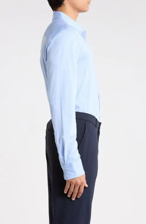 Nordstrom Tiller Lux Cotton Knit Button-up Shirt