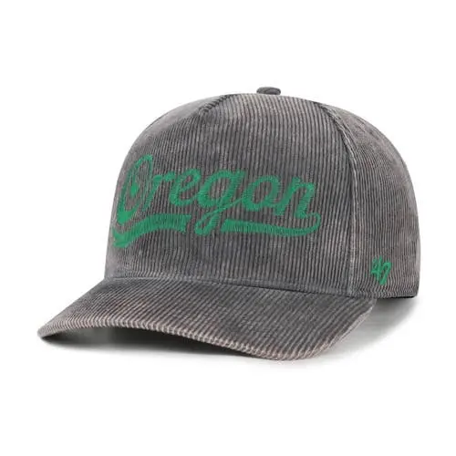 '47 Oregon Ducks Reclaim Snow Wash Corduroy Hitch Adjustable Hat - Gray