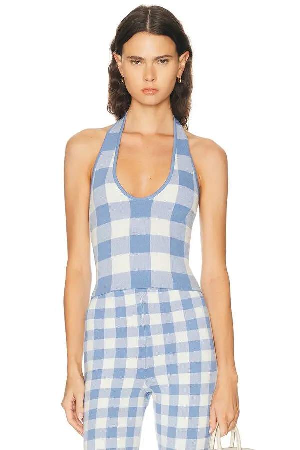 SEROYA Dumont Top In Blue