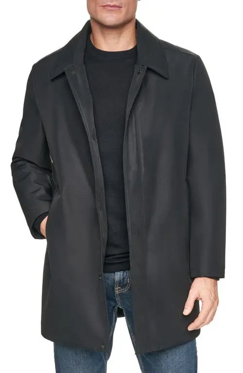 Andrew Marc Mackintosh With Hooded Bib - Black