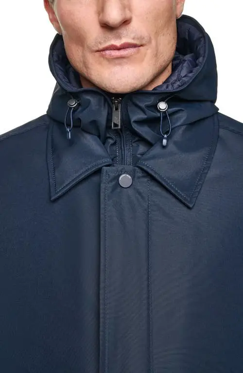 Andrew Marc Mackintosh With Hooded Bib - Ink
