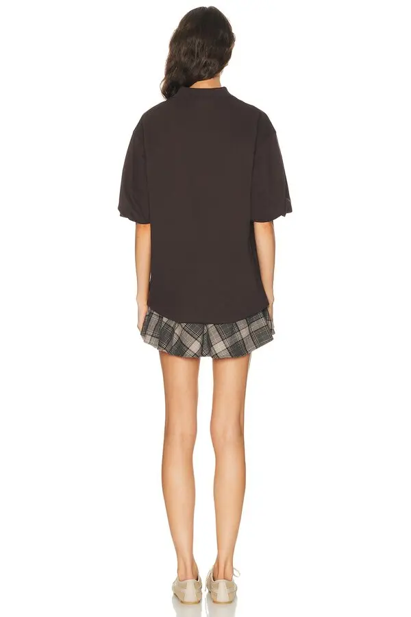 Acne Studios Eteddy Mini Dress In Brown