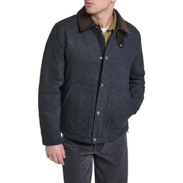 LEVI'S Corduroy Collar Barn Jacket - Dark Charcoal