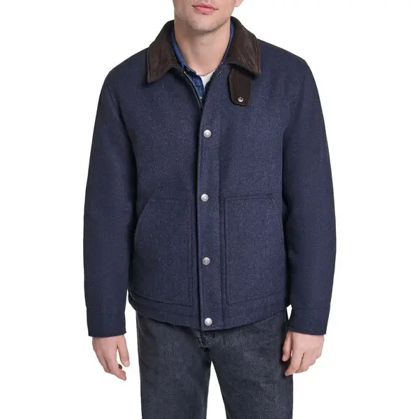 LEVI'S Corduroy Collar Barn Jacket - Navy