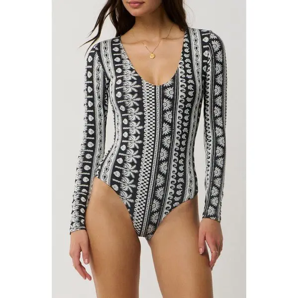 Rip Curl Samba Stripe Long Sleeve Swimsuit