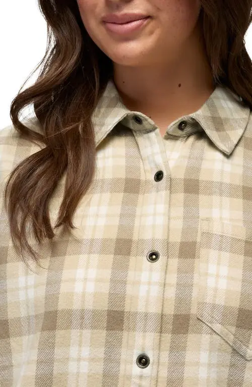 Prana Golden Canyon Organic Cotton Flannel Shirt - Stone