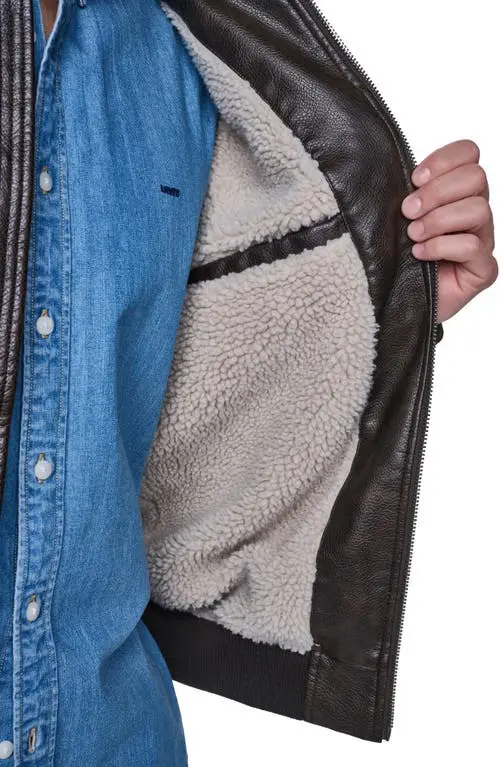 LEVI'S Faux Leather Bomber Jacket