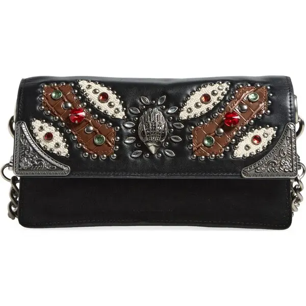 Kurt Geiger Sloane Soft Leather Shoulder Bag - Charcoal