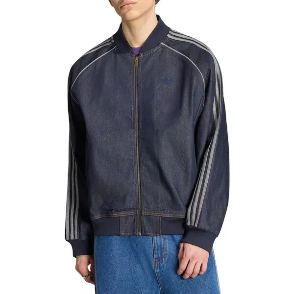 Adidas Sst Denim Track Jacket - Indigo Denim
